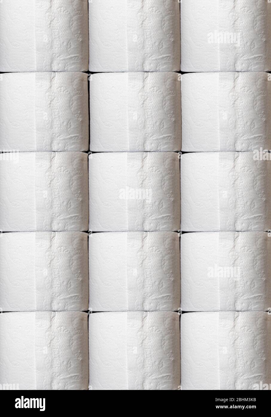 Concept of hoarding toilet paper during Covid-19 coronavirus with ...