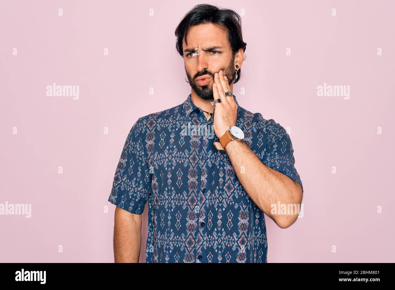 Man with toothache retro hi-res stock photography and images - Alamy