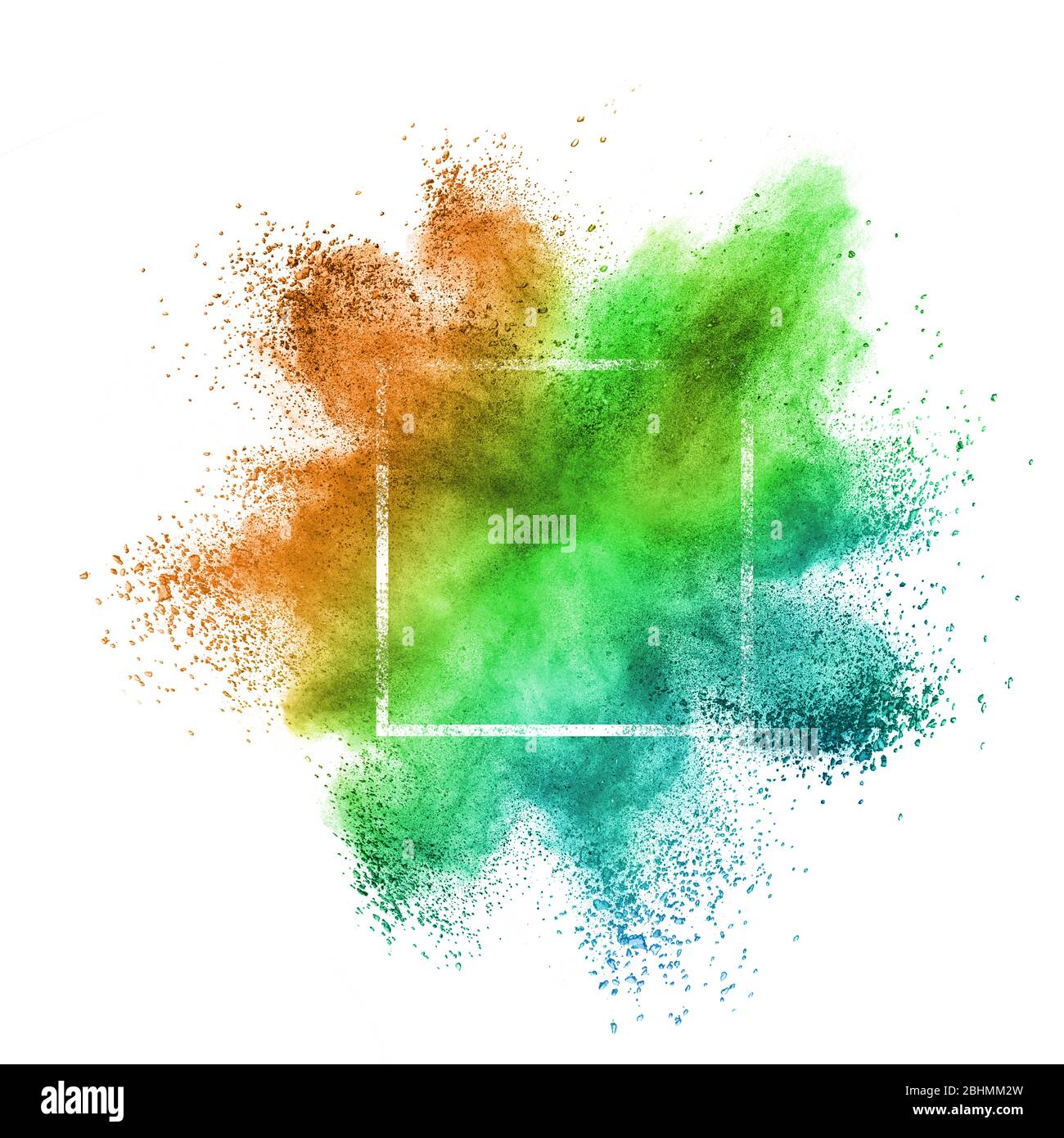 Smoke in green background Cut Out Stock Images & Pictures - Alamy