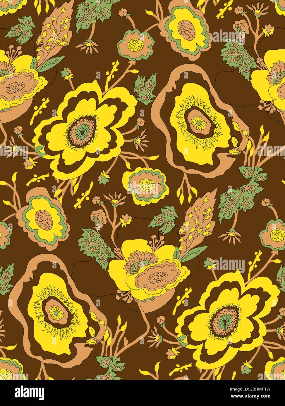 Flower pattern illustration bold hi-res stock photography and images ...