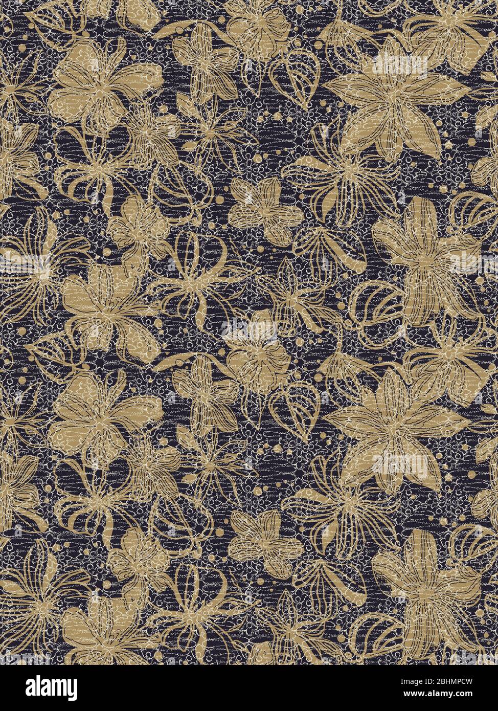 seamless vintage flower texture background Stock Photo - Alamy