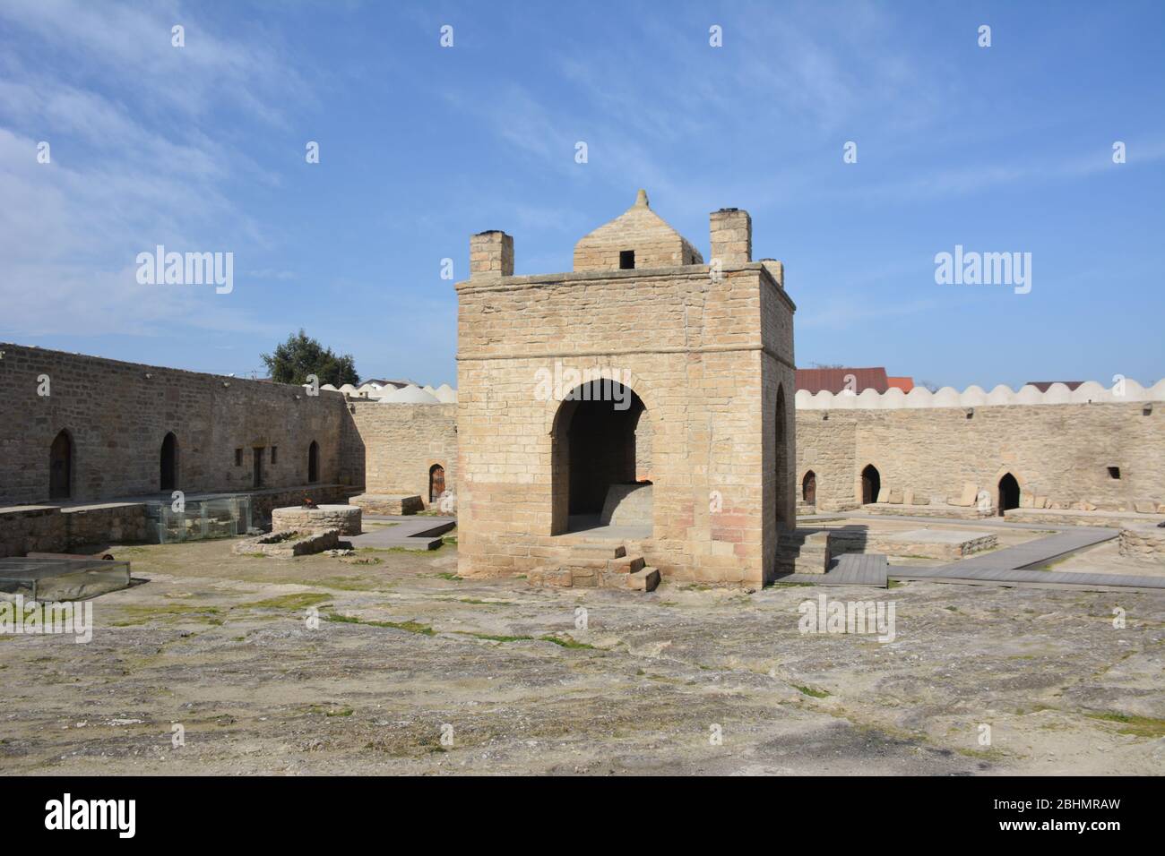 The 18th-century Zoroastrian Atesgah / Ateshgah Fire Temple in ...
