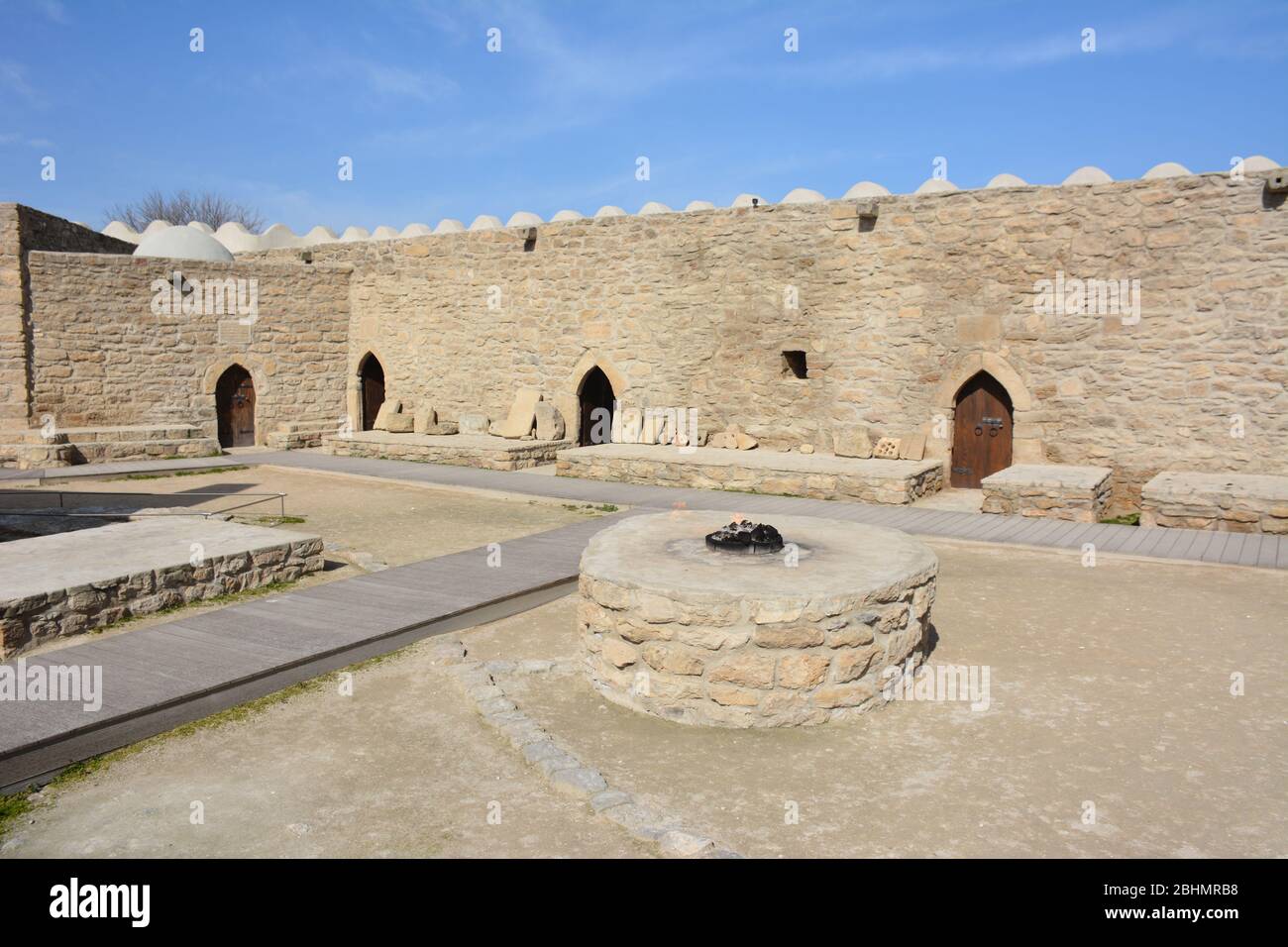 The 18th-century Zoroastrian Atesgah / Ateshgah Fire Temple in ...