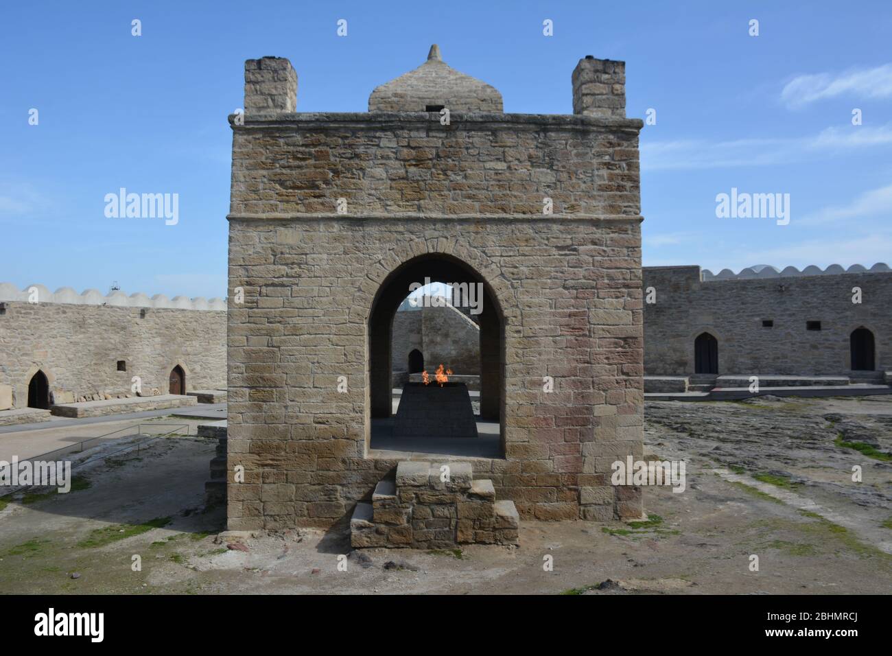 The 18th-century Zoroastrian Atesgah / Ateshgah Fire Temple in ...