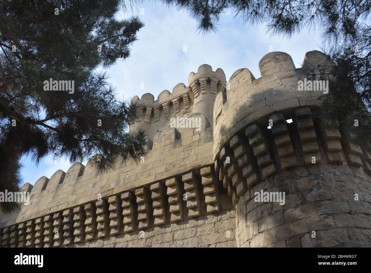 The 12th-century Mardakan (quadrangular) Castle on Baku's Absheron ...