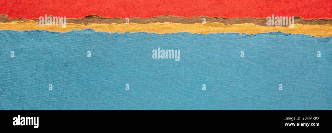 red and blue abstract landscape - a collection of colorful handmade ...