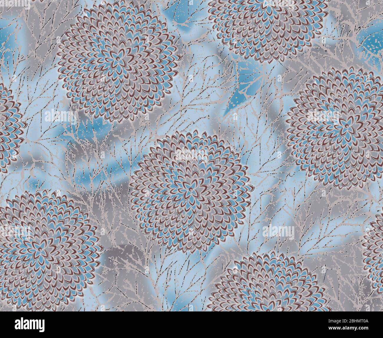 Seamless abstract flower hi-res stock photography and images - Alamy