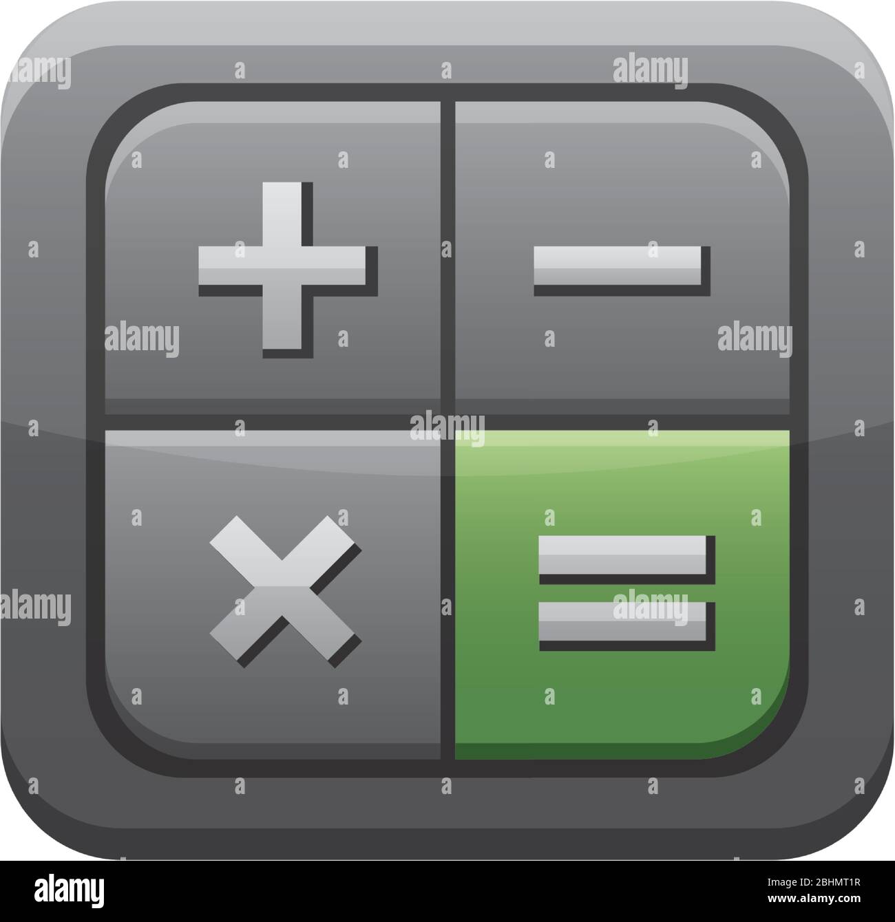 calculator app button menu isolated icon Stock Vector Image & Art - Alamy