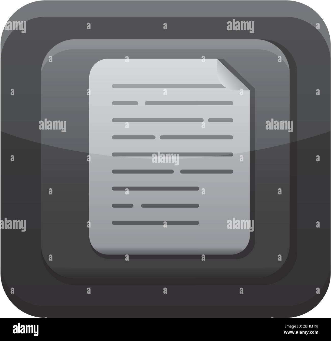 document app button menu isolated icon Stock Vector Image & Art - Alamy