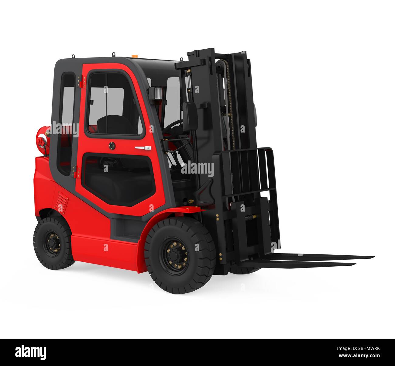 Forklift loading truck Cut Out Stock Images & Pictures - Alamy