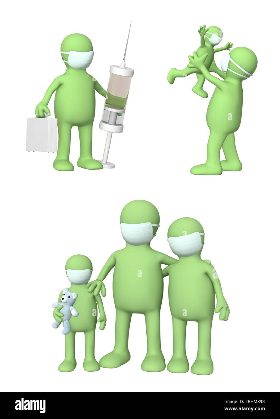 Boy kid medical mask Cut Out Stock Images & Pictures - Alamy