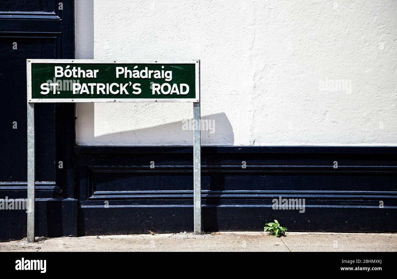 St. Patrick's Road Sign, Dublin Stock Photo - Alamy