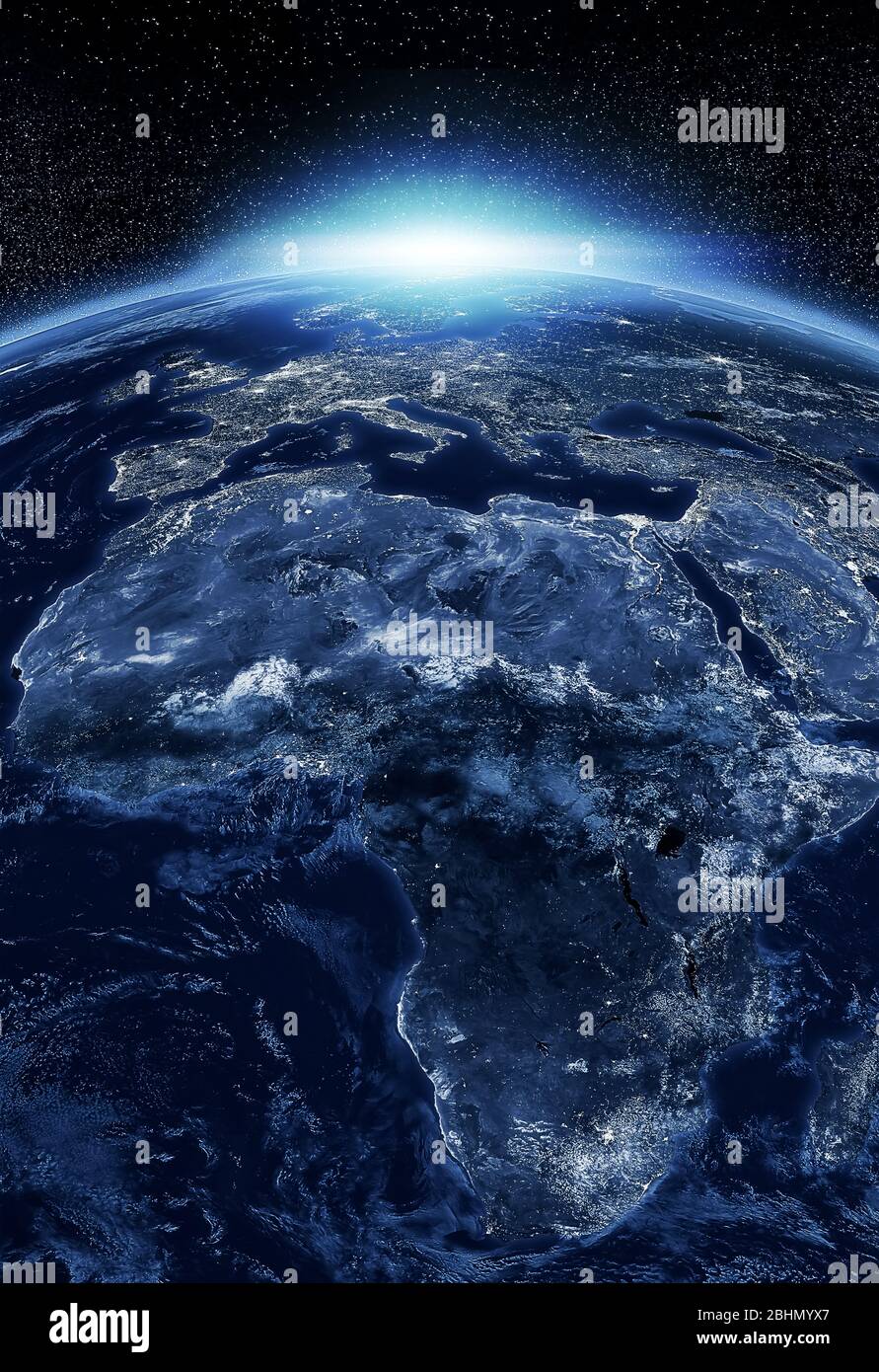 Africa from space hi-res stock photography and images - Alamy