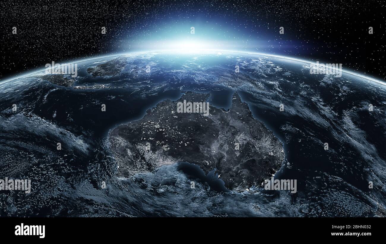 Earth globe australia background hi-res stock photography and images ...