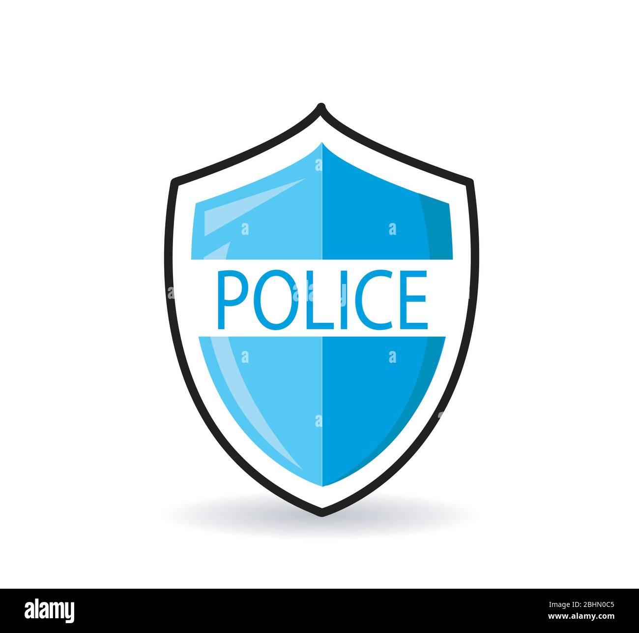 Cartoon police badge vector illustration Stock Vector Image & Art - Alamy