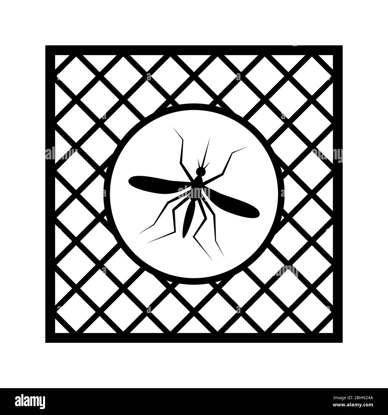 Mosquito net illustration Stock Vector Images - Alamy
