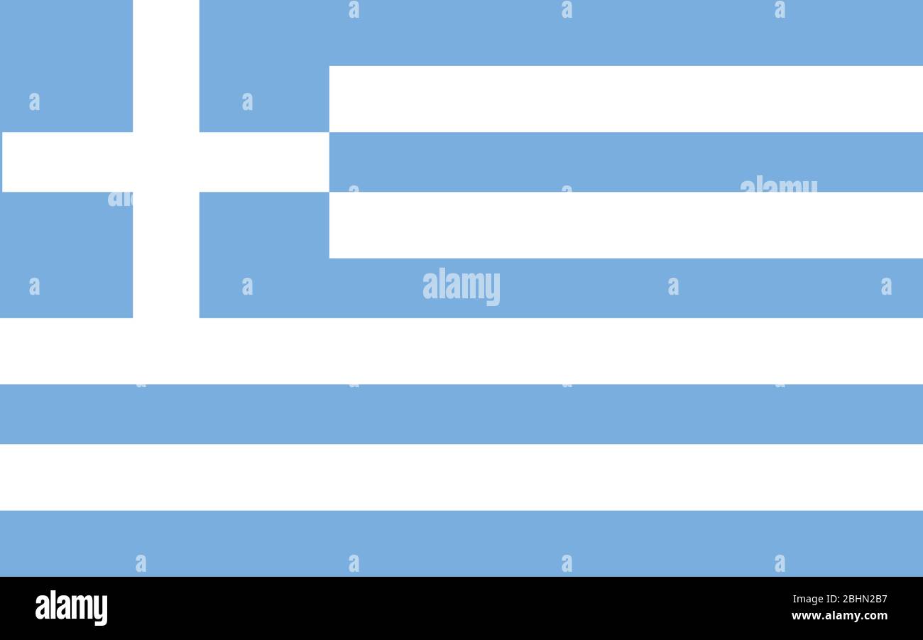 Greece flag vector graphic. Rectangle Greek flag illustration. Greece ...