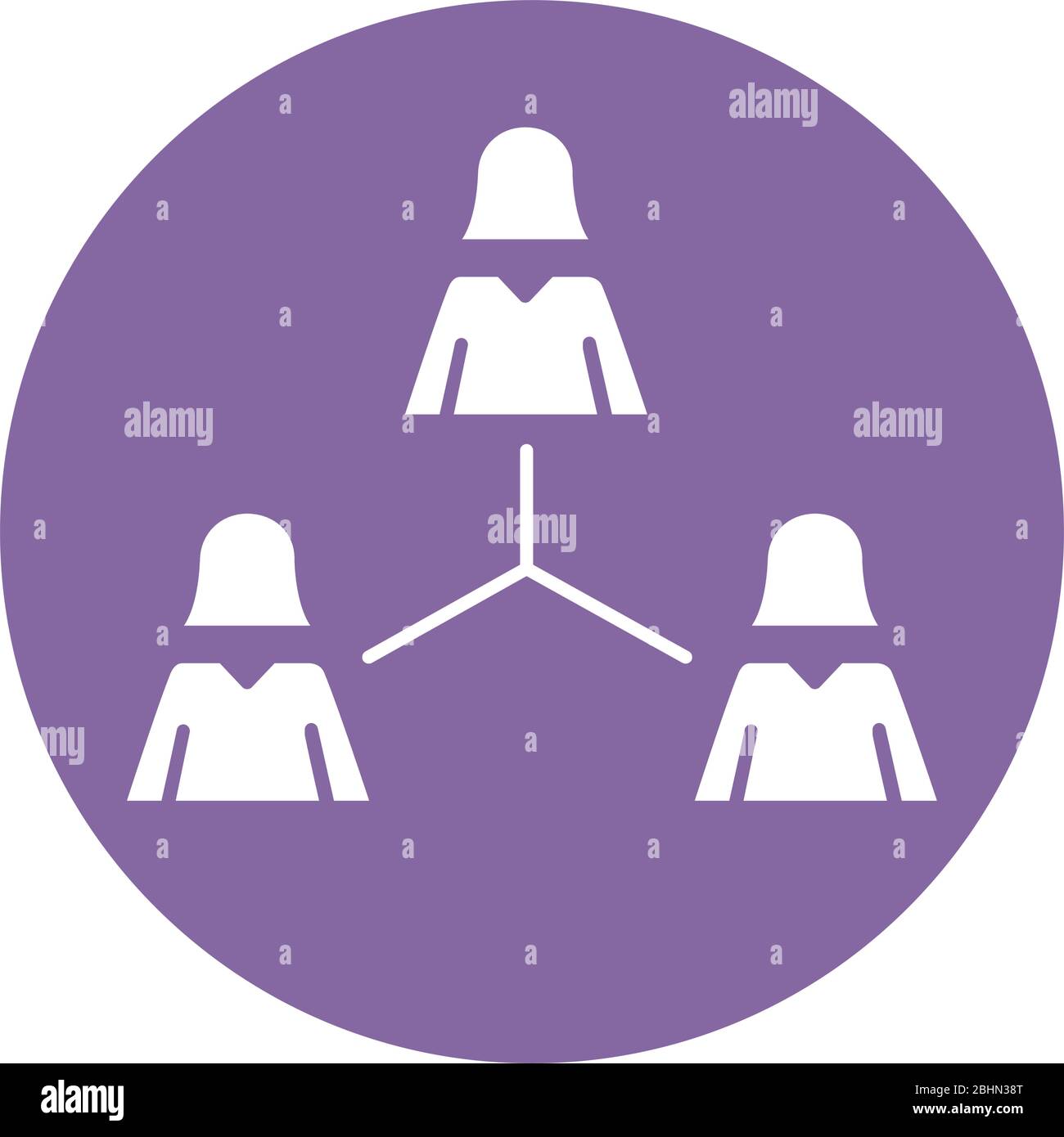 women avatars silhouettes network block style Stock Vector Image & Art ...