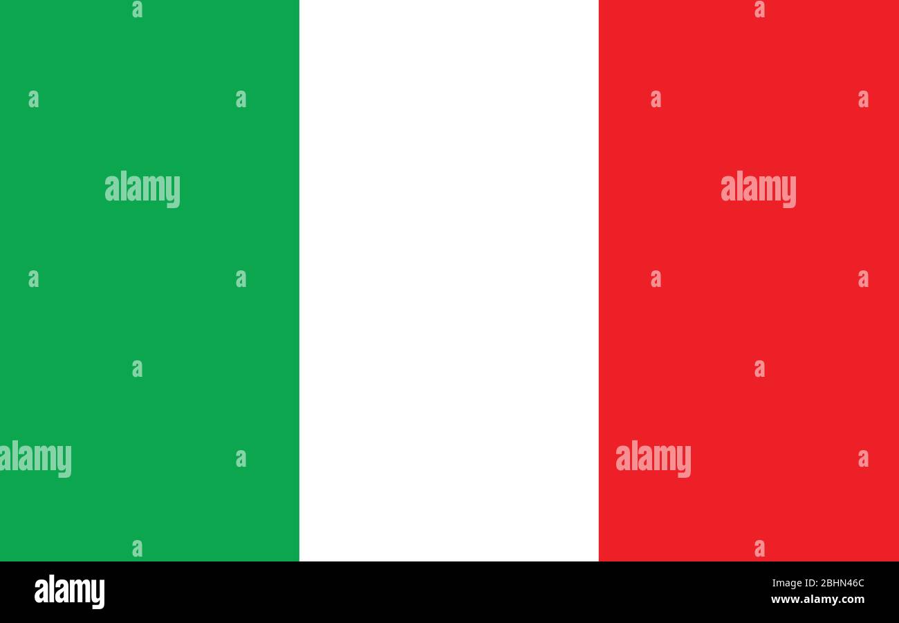 Italy flag vector graphic. Rectangle Italian flag illustration. Italy ...