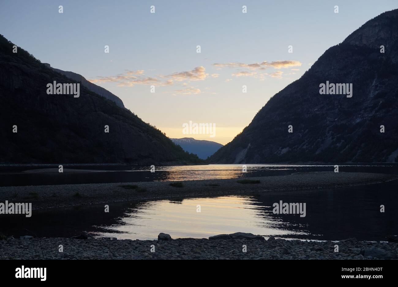 Evening fiord fjord hi-res stock photography and images - Alamy