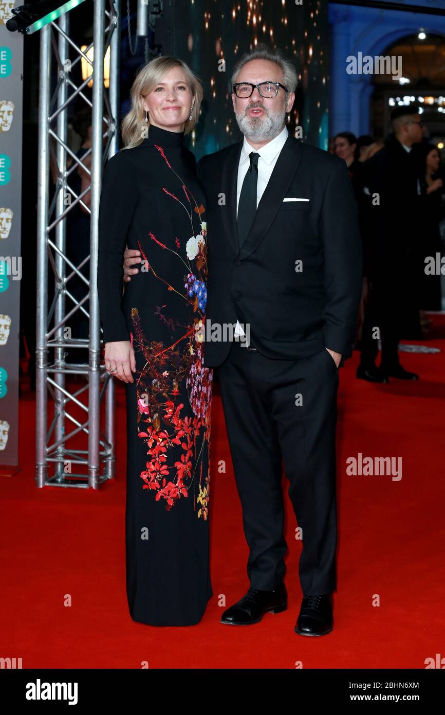 Alison Balsom and Sam Mendes attend he EE British Academy Film Awards ...