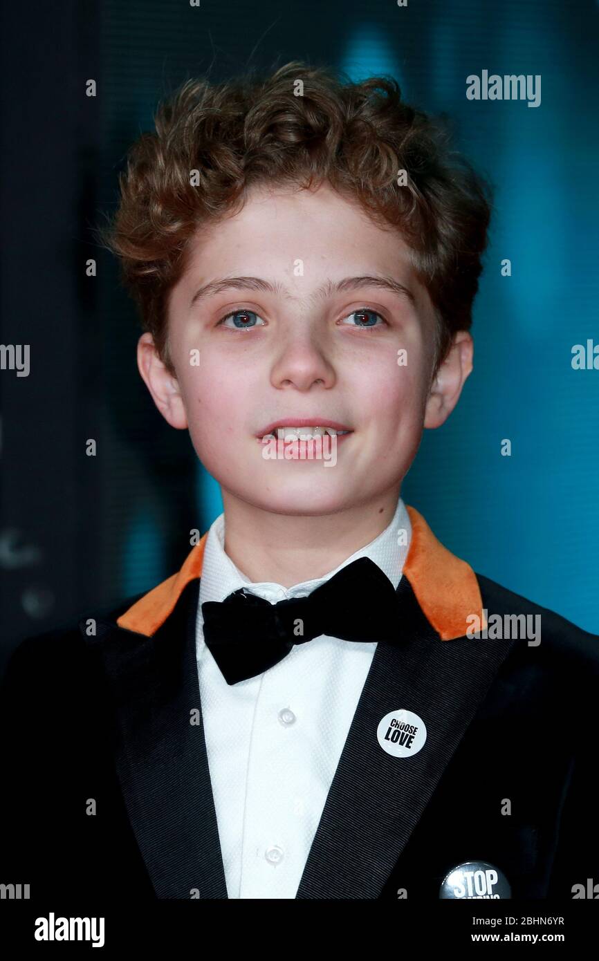 Roman Griffin Davis attends the EE British Academy Film Awards 2020 at ...