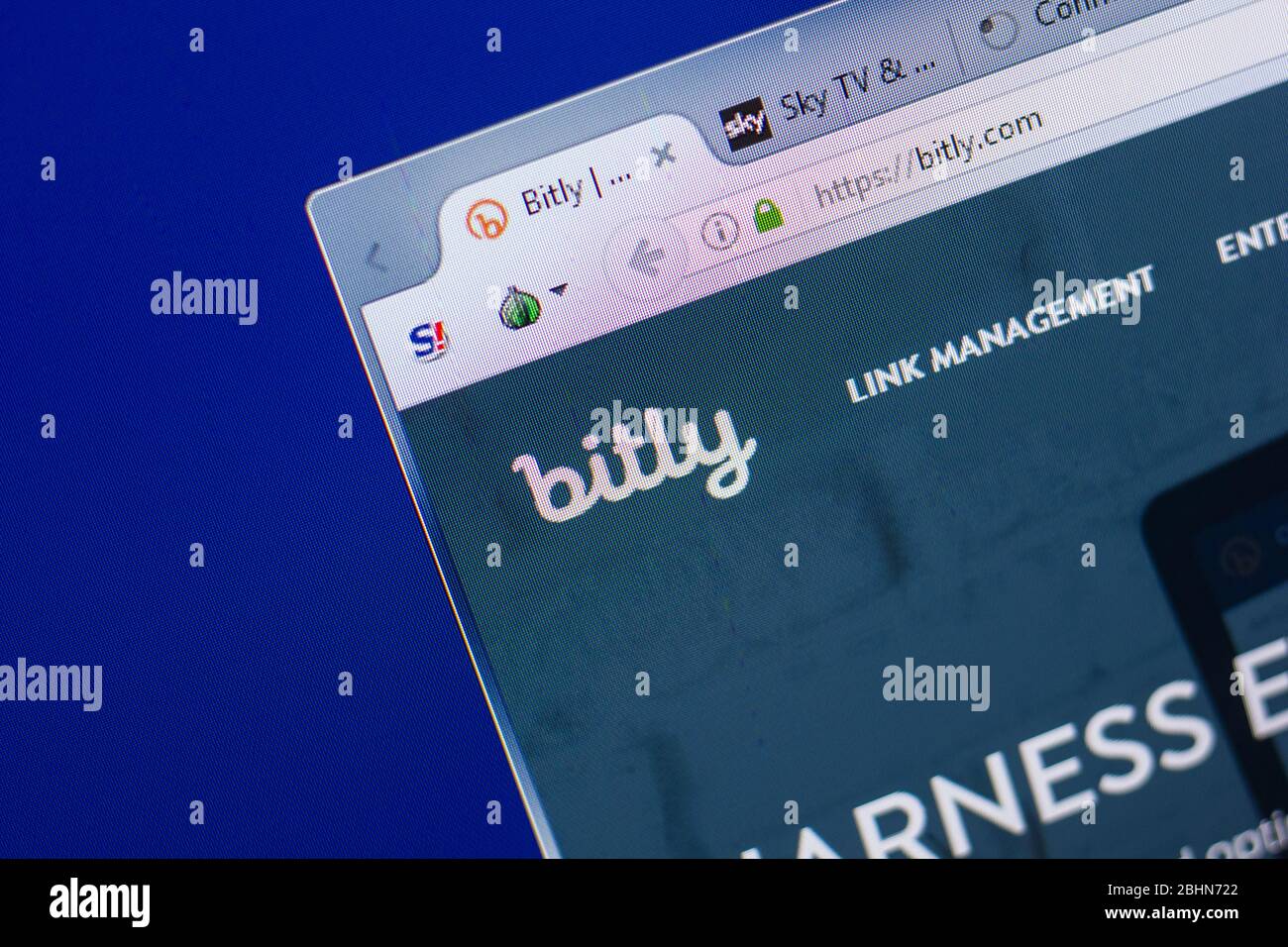 Ryazan, Russia - May 13, 2018: Bitly website on the display of PC, url - Bitly.com Stock Photo ...