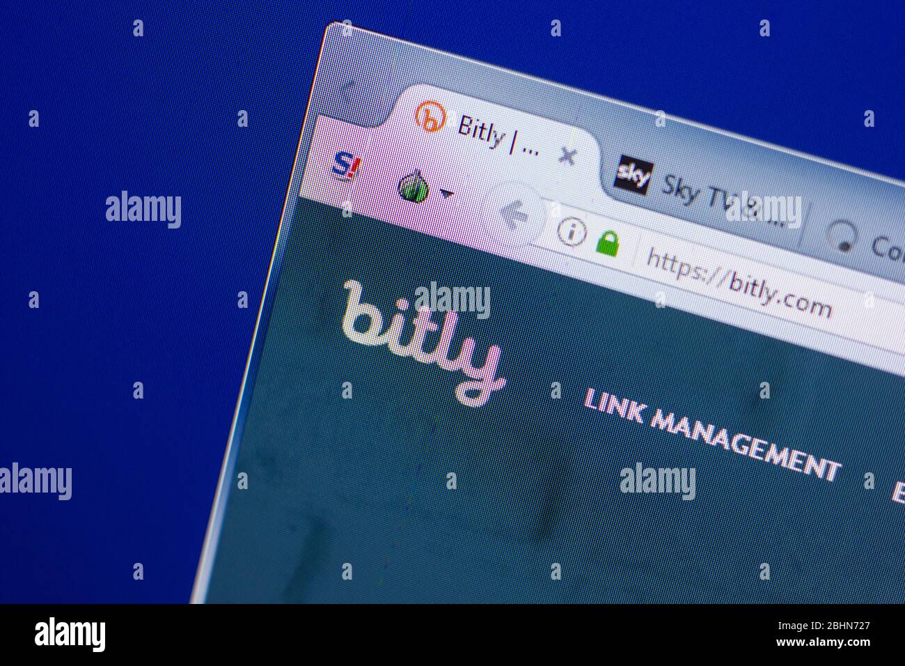 Ryazan, Russia - May 13, 2018: Bitly website on the display of PC, url - Bitly.com Stock Photo ...