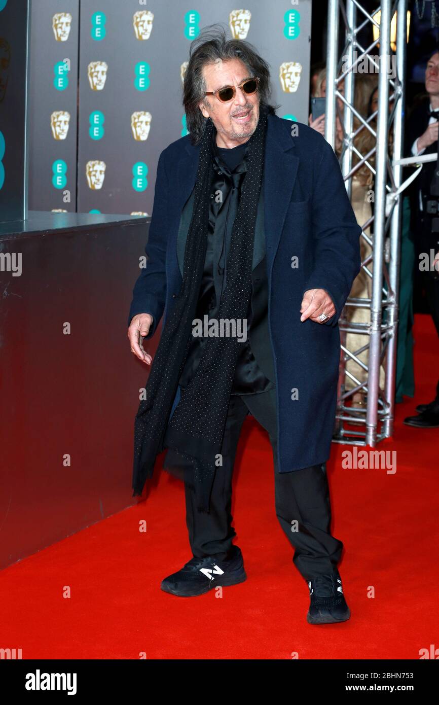Al Pacino attends the EE British Academy Film Awards 2020 at Royal ...
