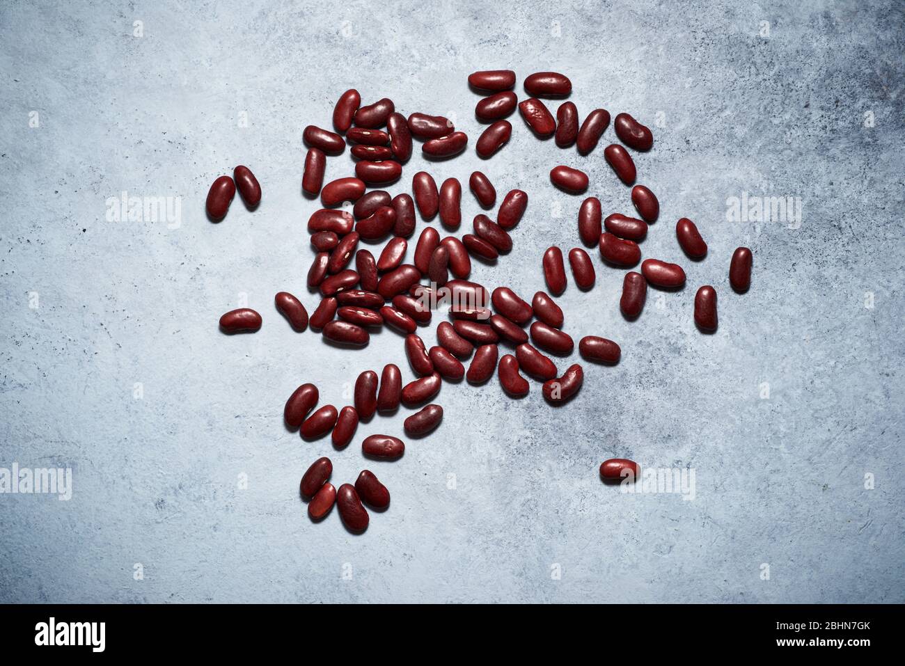 Red haricot beans on a stone table Stock Photo - Alamy