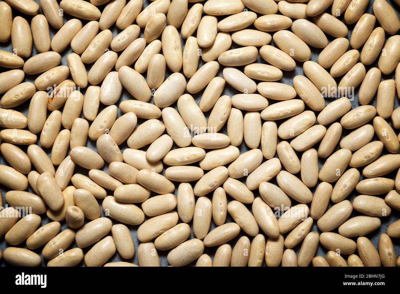 White haricot beans on a stone table Stock Photo - Alamy