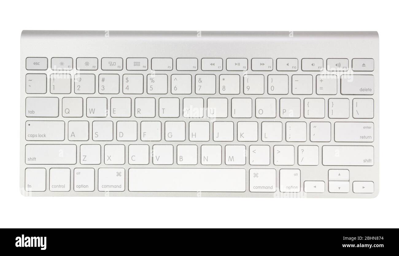 computer keyboard isolated on white background Stock Photo - Alamy