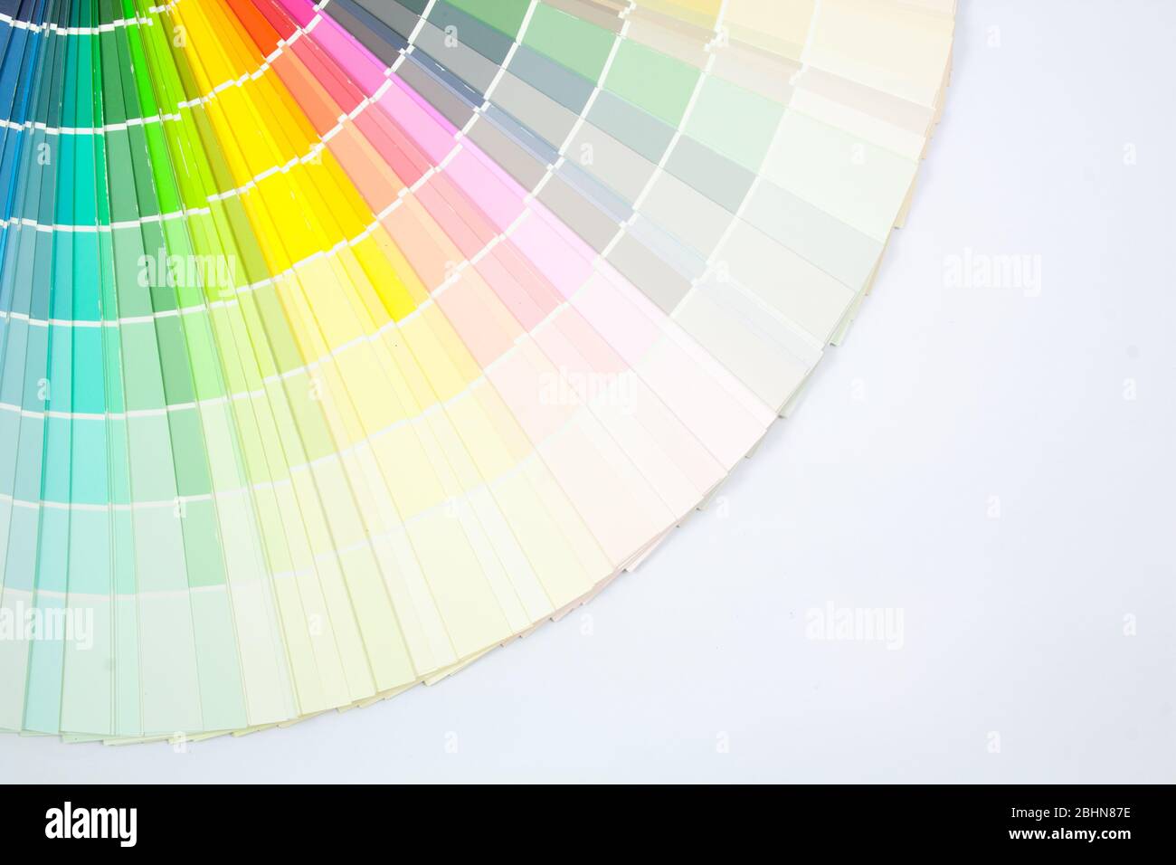 Paint colour palette in close-up Stock Photo - Alamy
