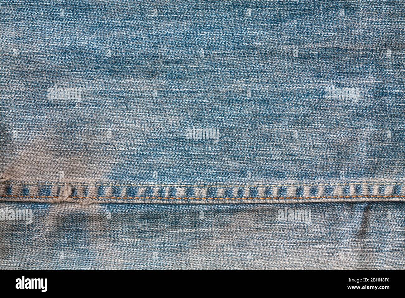 Blue old jeans seams hi-res stock photography and images - Alamy