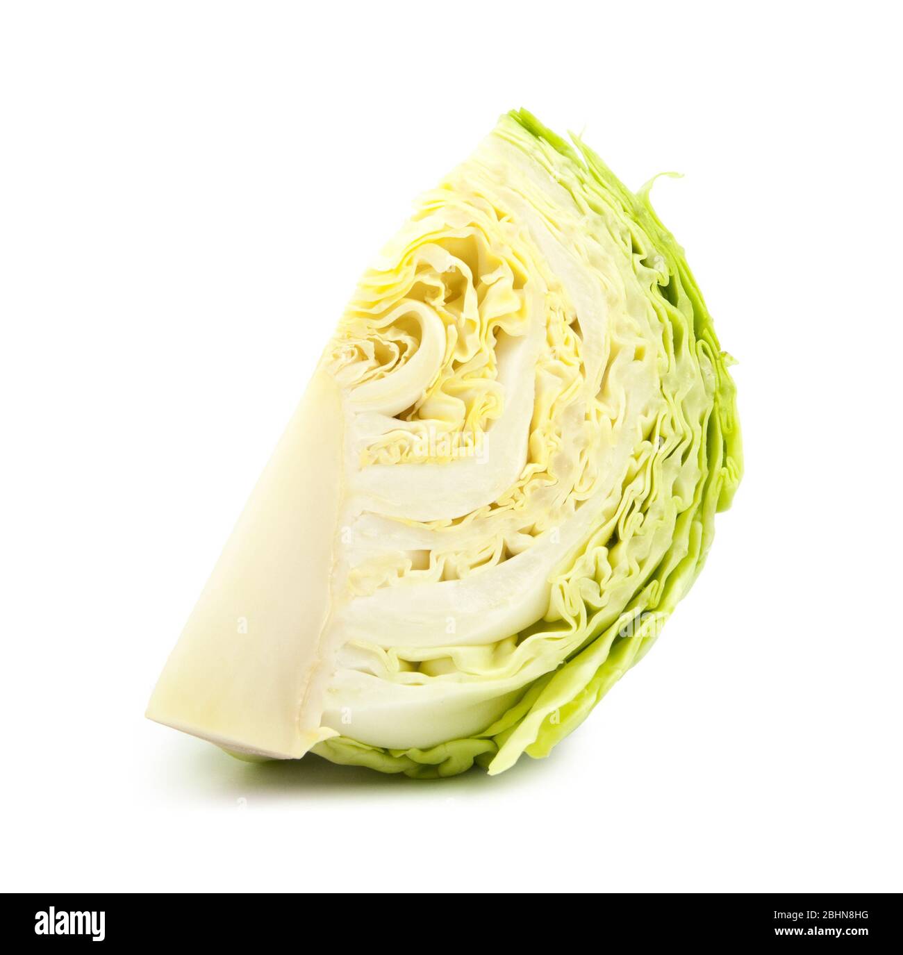 green cabbage isolated on white background Stock Photo - Alamy