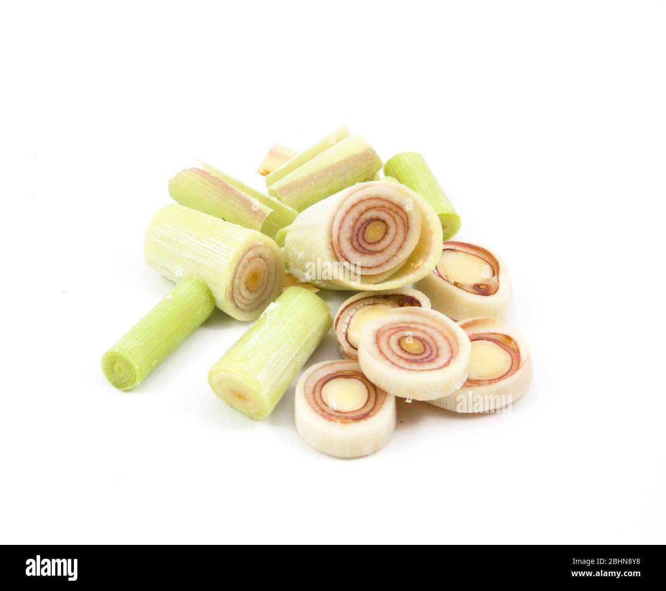 fresh lemon grass on white background Stock Photo - Alamy