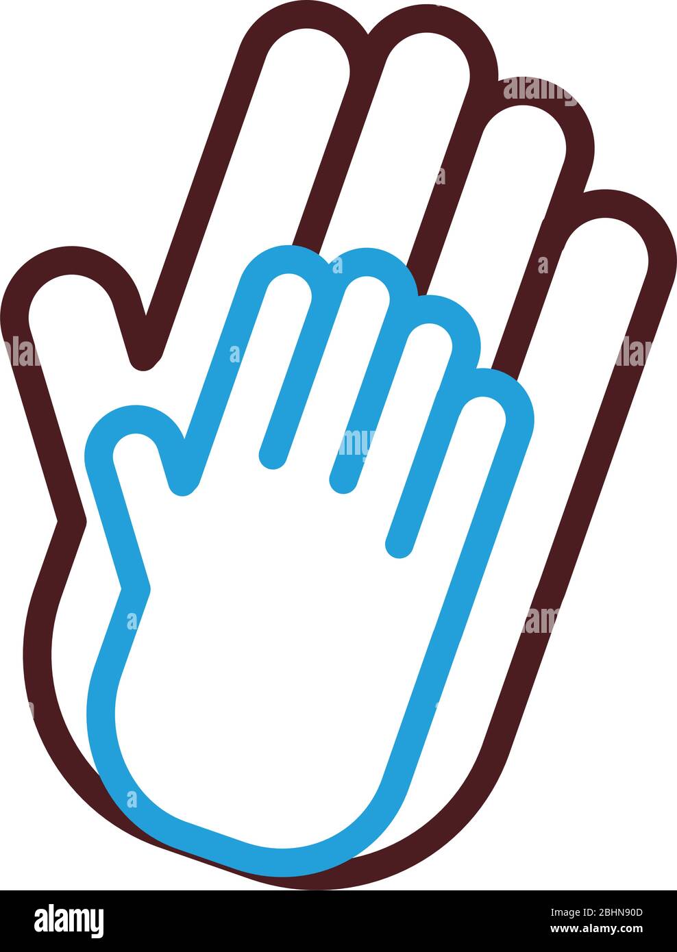 Fathers hands Stock Vector Images - Alamy