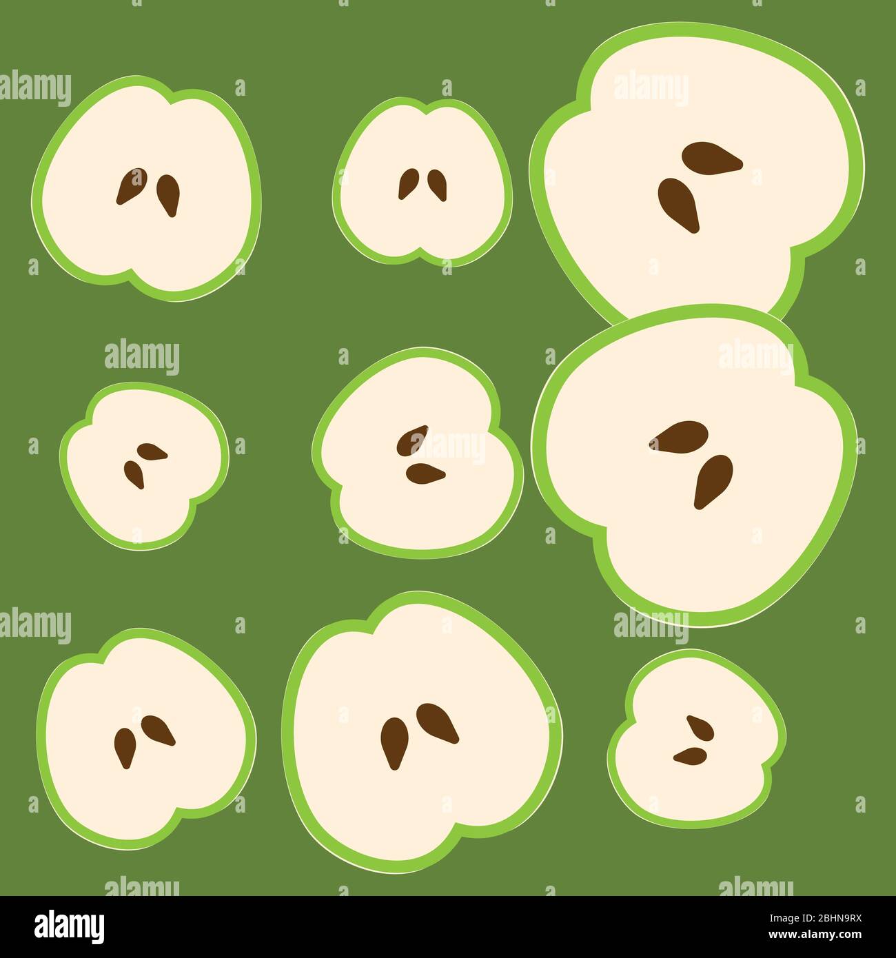 Apple core pattern hi-res stock photography and images - Alamy