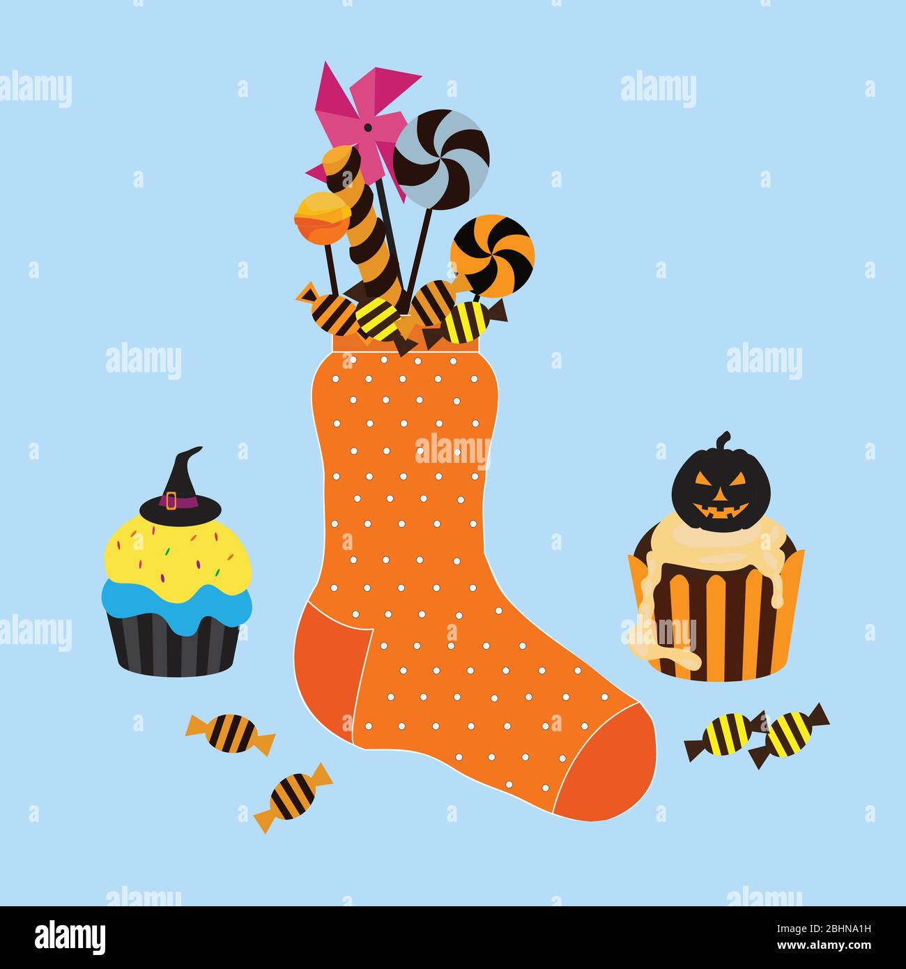 Witch cupcakes Stock Vector Images - Alamy