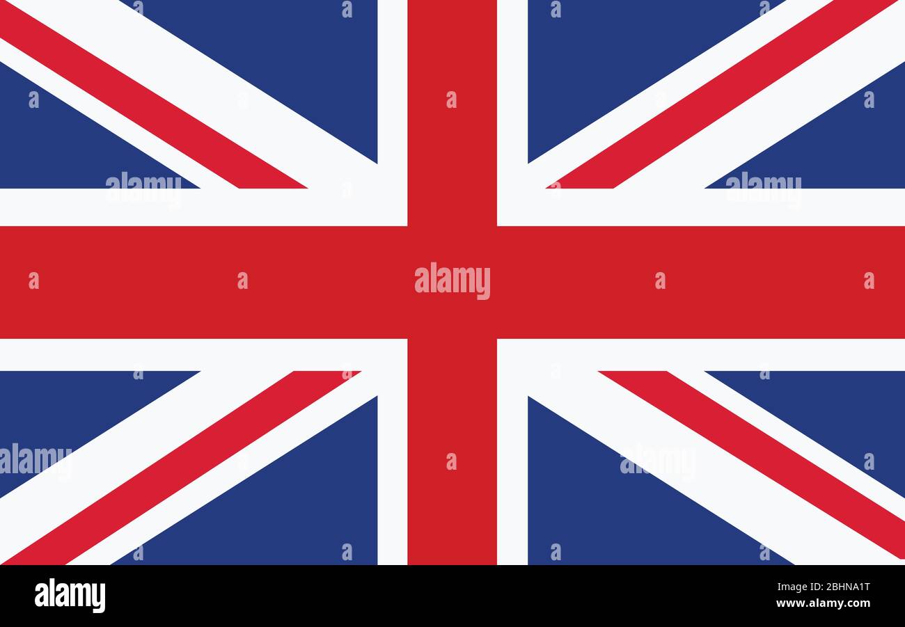 United Kingdom flag vector graphic. Rectangle British flag illustration ...