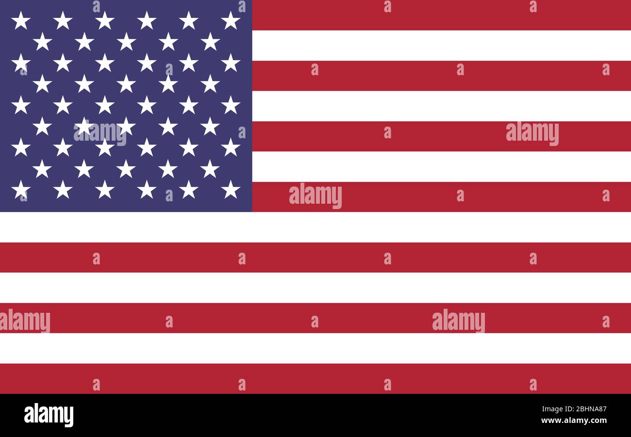 USA flag vector graphic. Rectangle American flag illustration. USA ...