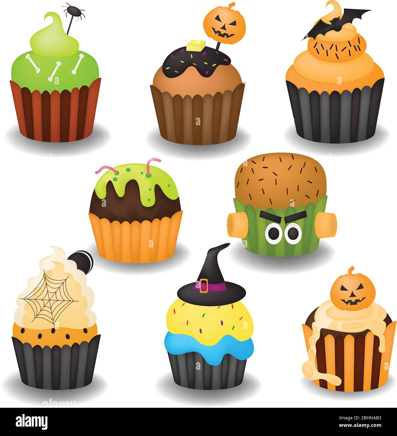 Halloween chocolate cake candy Stock Vector Images - Alamy