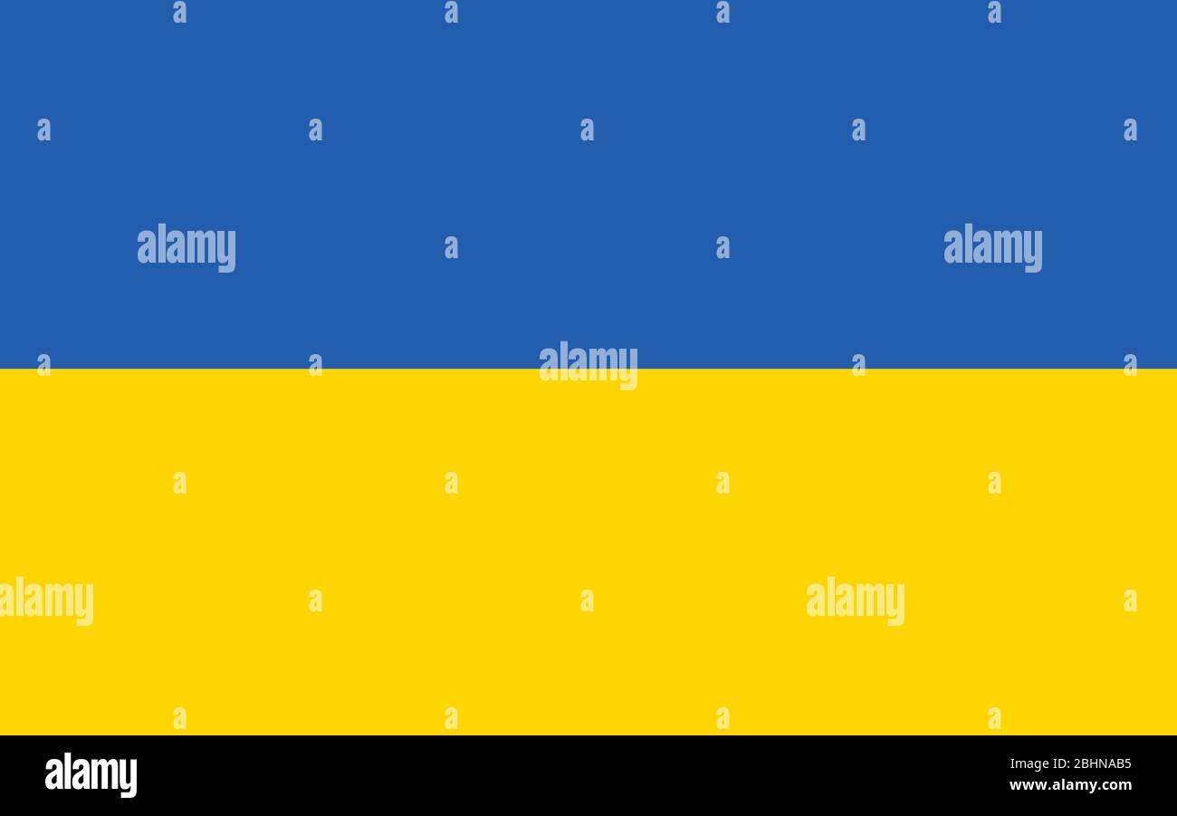 Ukraine flag vector graphic. Rectangle Ukrainian flag illustration ...