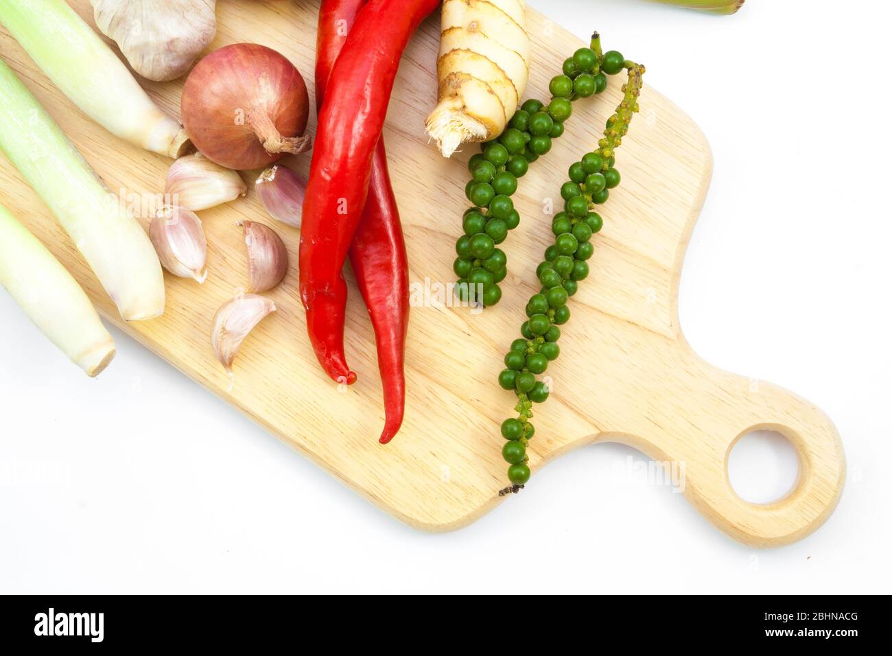 combine soup spicy herbs tha food tom yum kung Stock Photo - Alamy