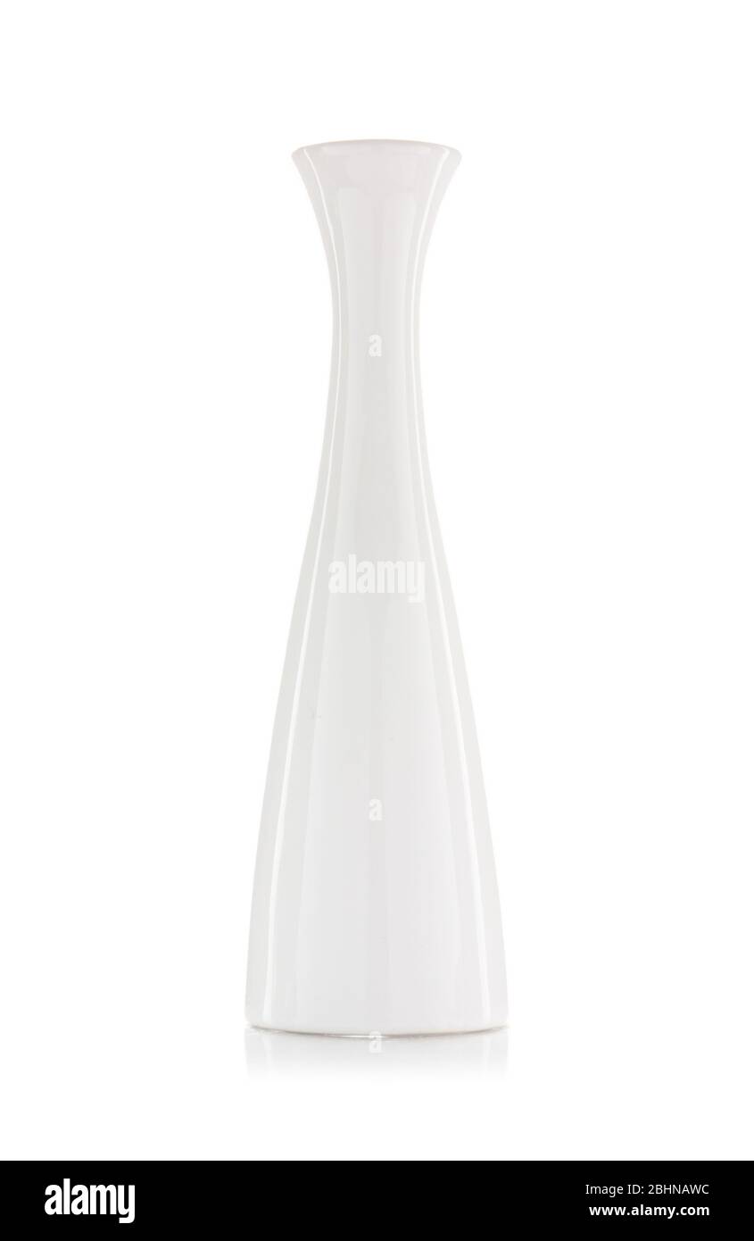 white vase isolated on white background Stock Photo - Alamy