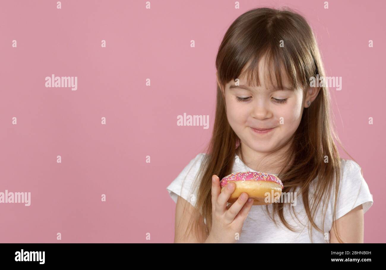 Child smelling food isolated hi-res stock photography and images - Alamy