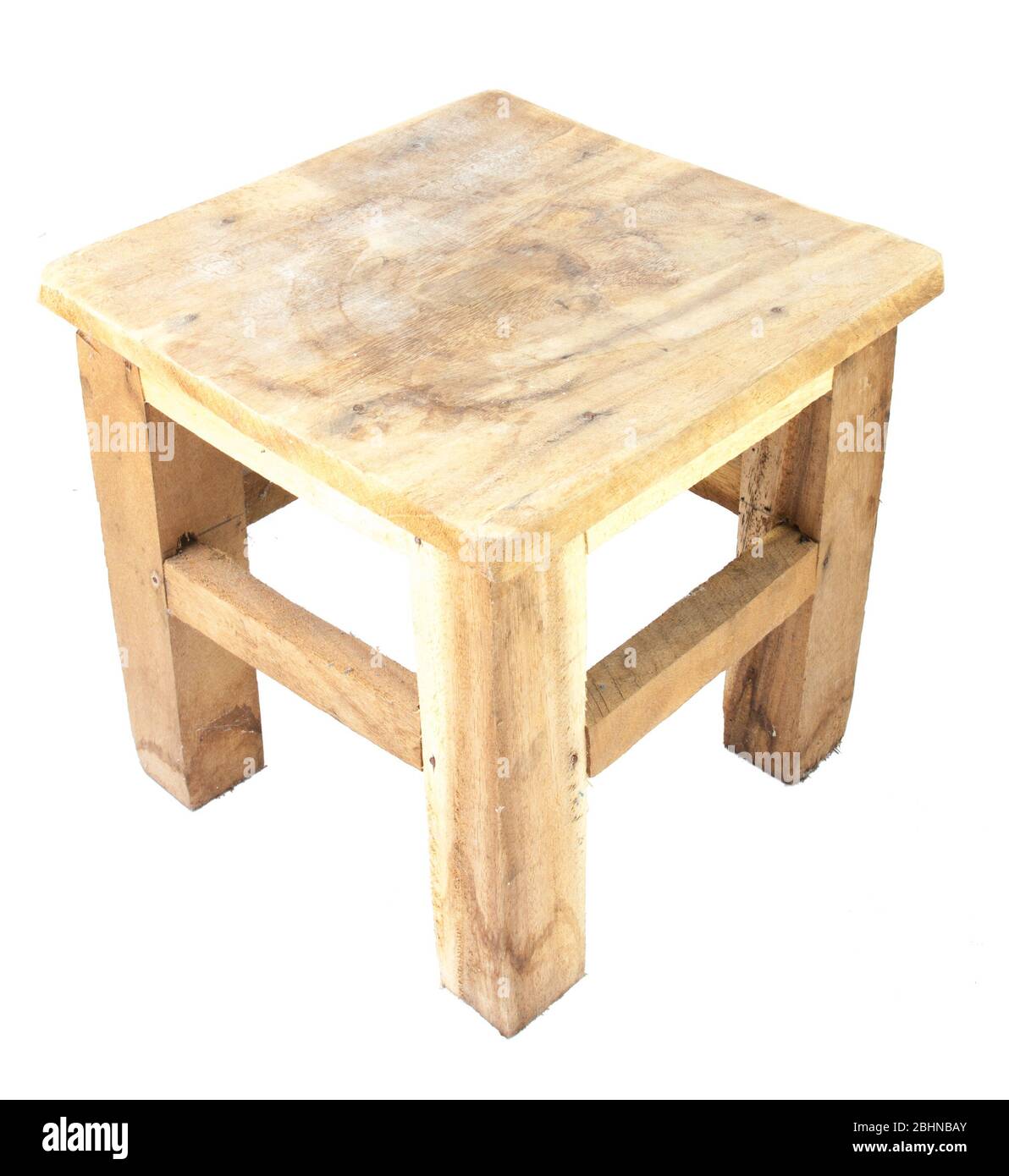small wooden chair on white background Stock Photo - Alamy