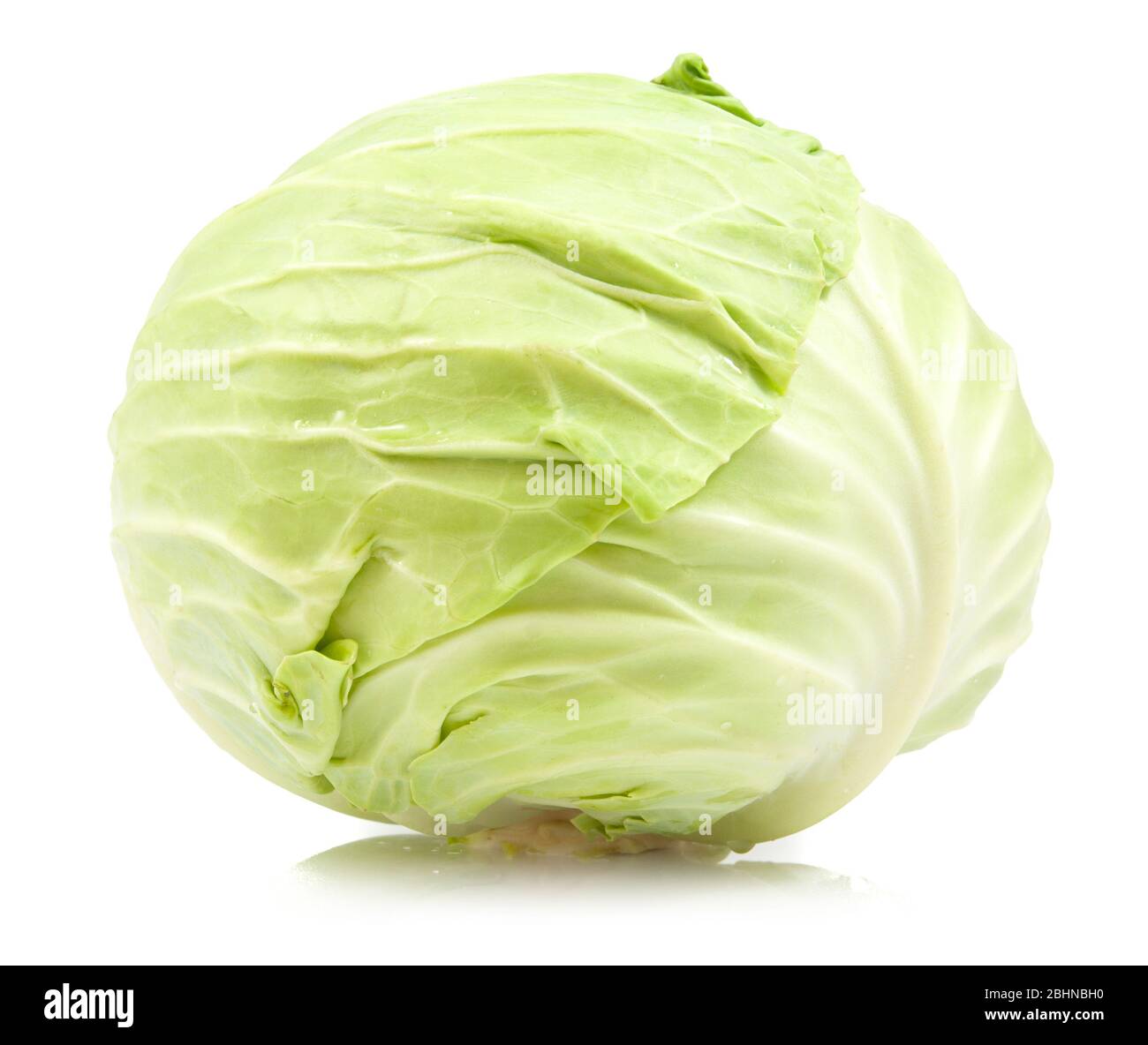 green cabbage isolated on white background Stock Photo - Alamy