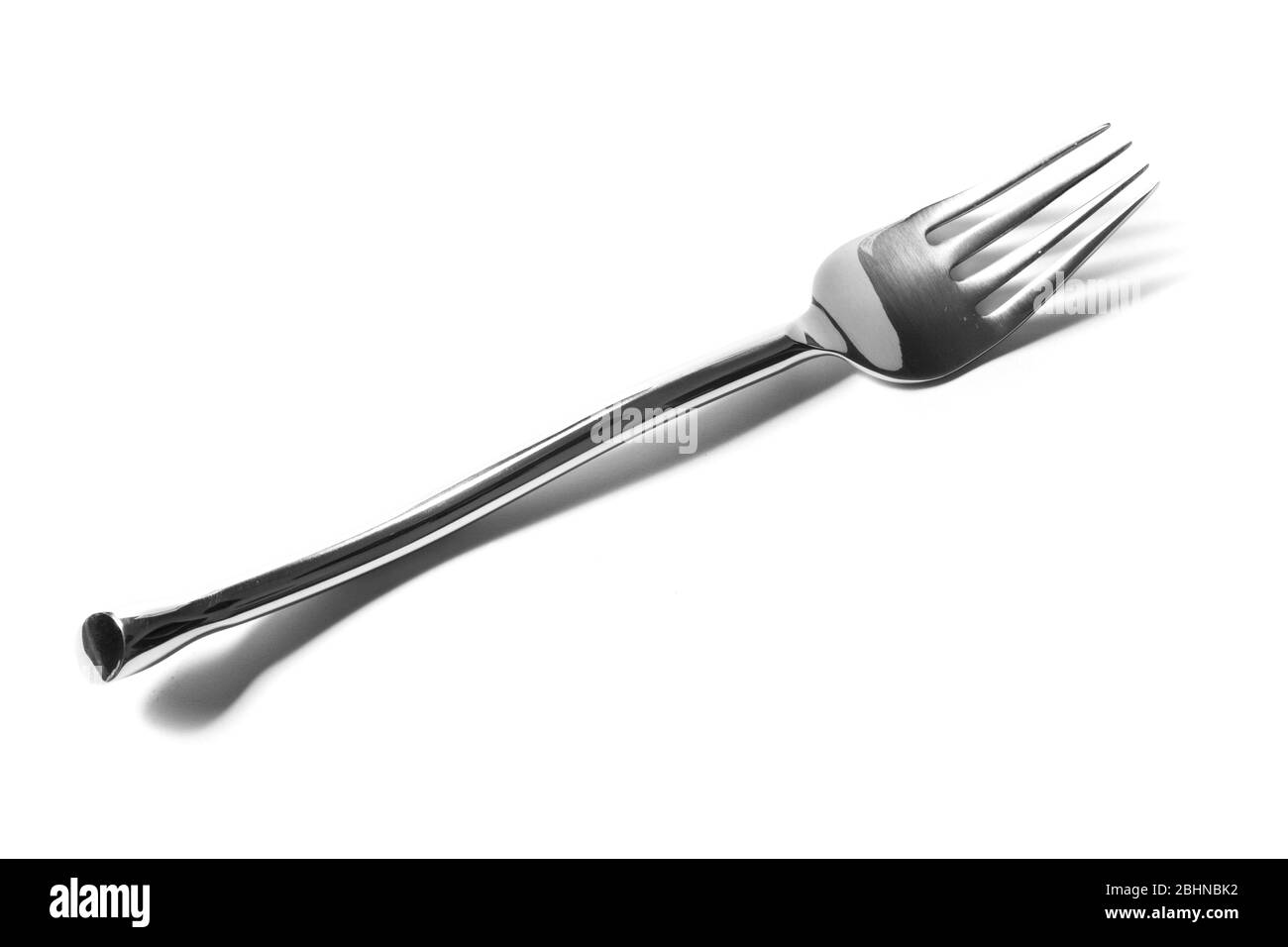 beautiful fork Stainless steel isolated over the white background Stock ...