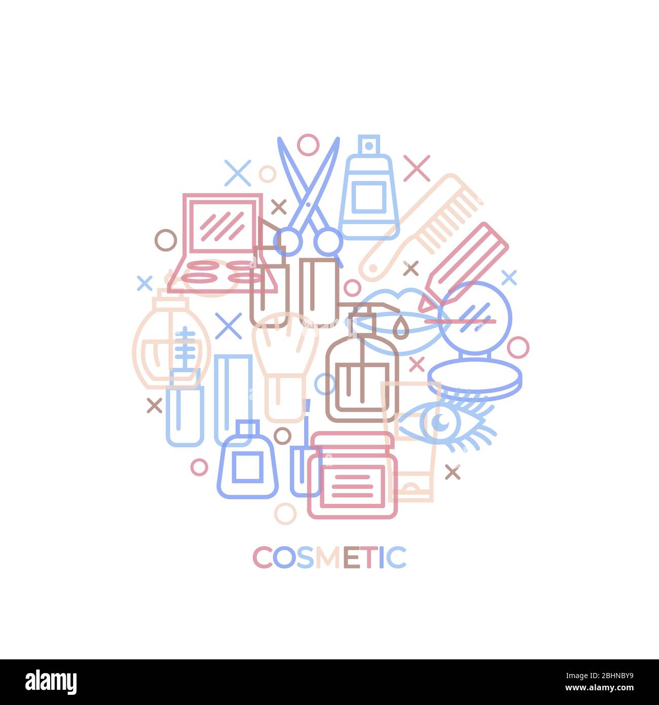 Face powder in black Stock Vector Images - Alamy